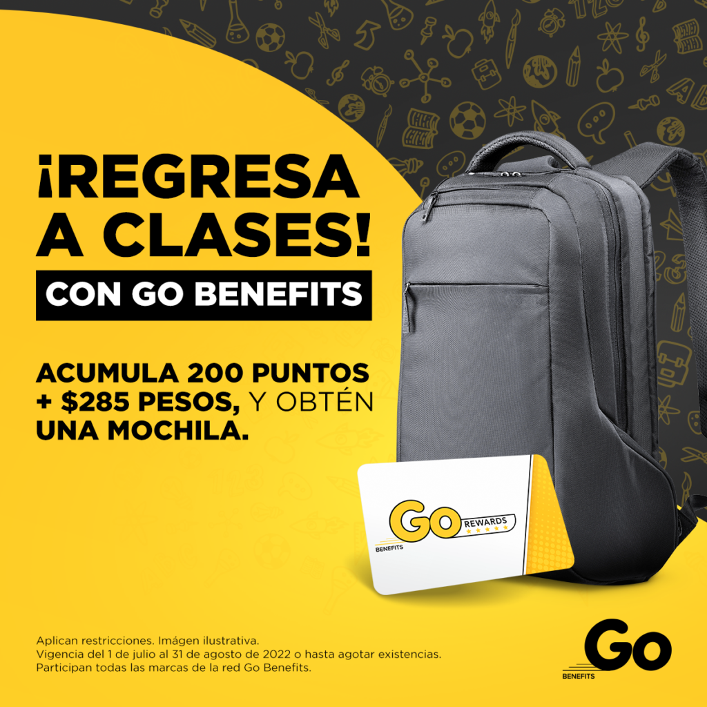 [promoción] Regreso a clases - Go Benefits Rewards
